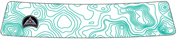 Teal and White Topo Map Wrap | CO Fairing Co, LLC – Colorado Fairing ...